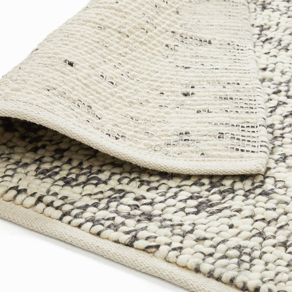 Mini Pebble Wool Jute Rug | West Elm
