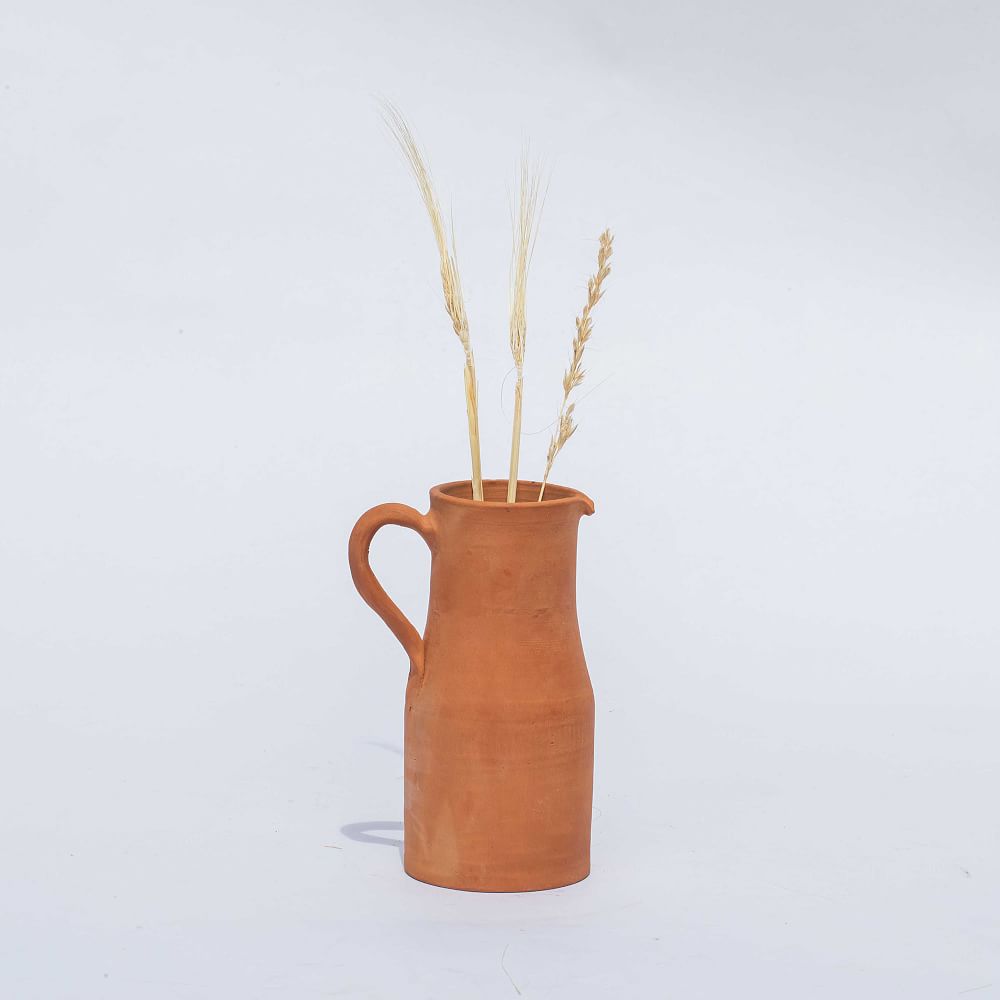 Handmade Moroccan Terracotta Pitcher | West Elm