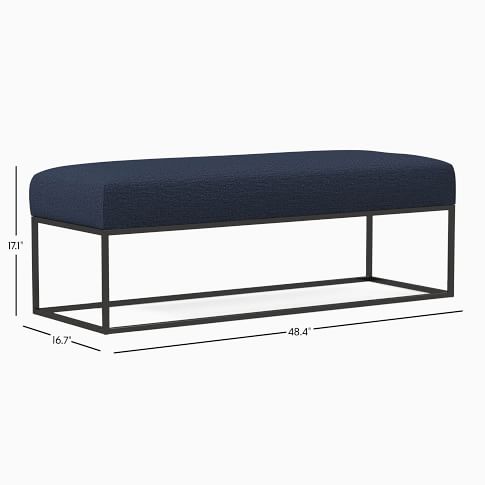 Box Frame Upholstered Bench | West Elm