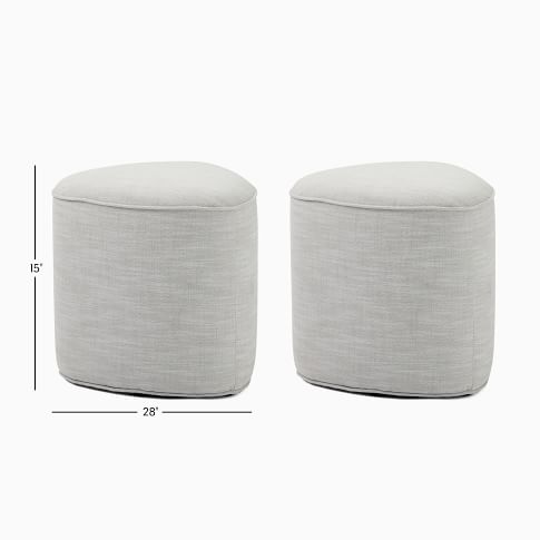 Pebble Ottoman | West Elm