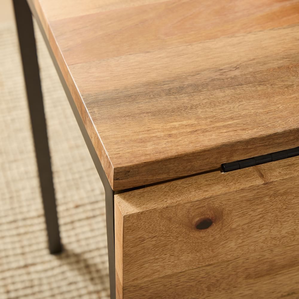 Box Frame Drop Leaf Expandable Table (24"–48") | West Elm