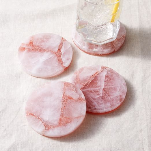 Marble Round Coasters (Set of 4) | West Elm