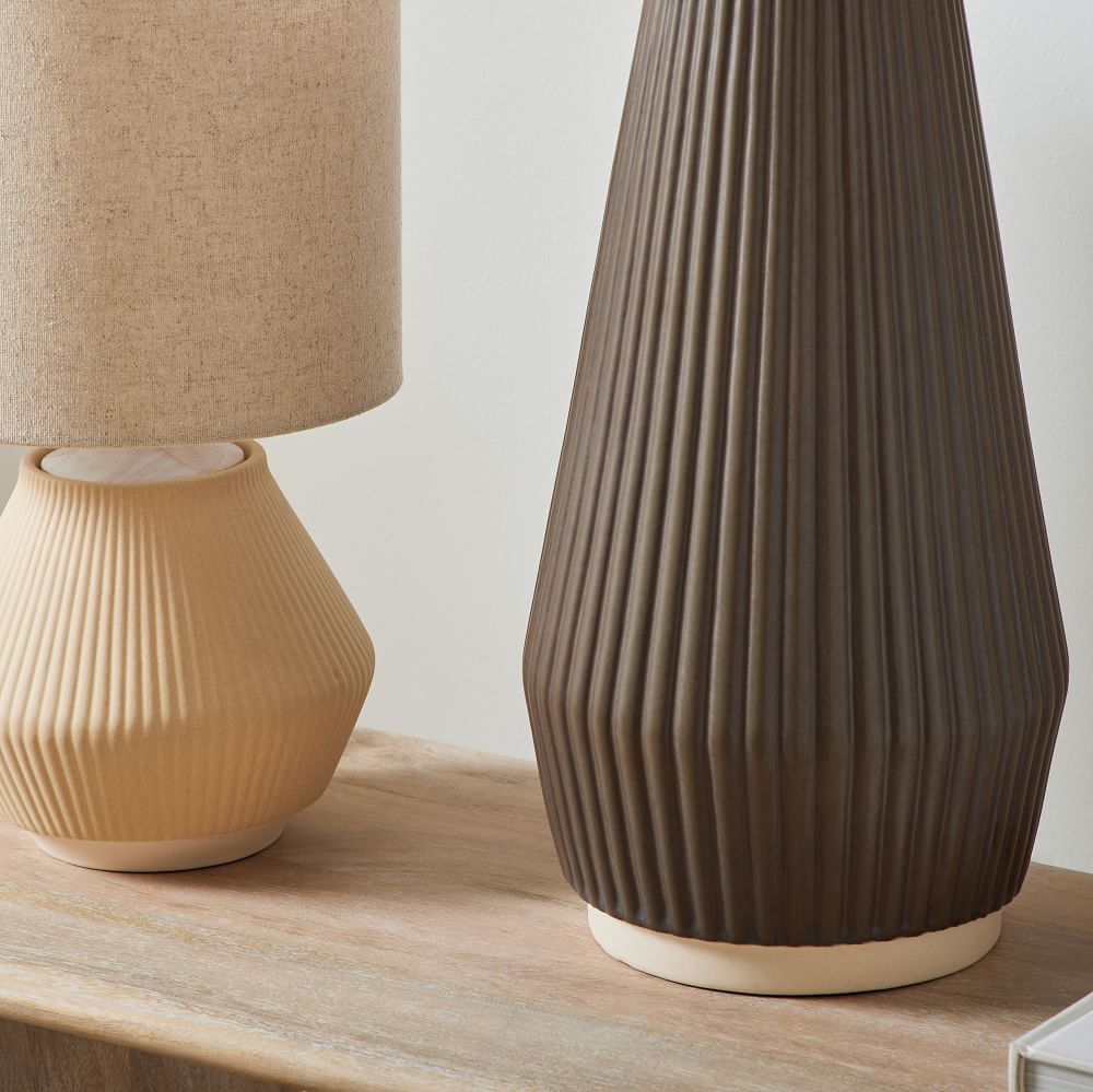 Roar & Rabbit™ Ripple Ceramic Table Lamp (17") | West Elm