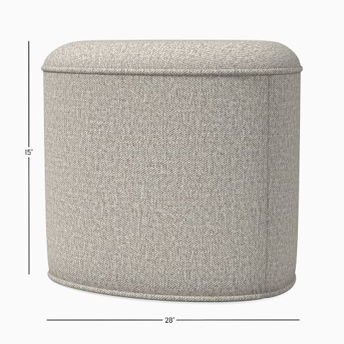 Pebble Ottoman | West Elm
