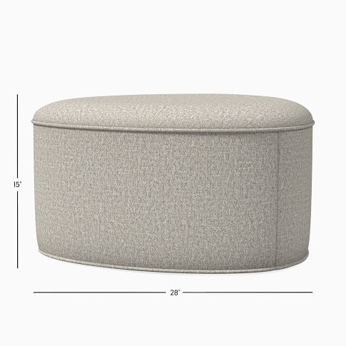 Pebble Ottoman | West Elm