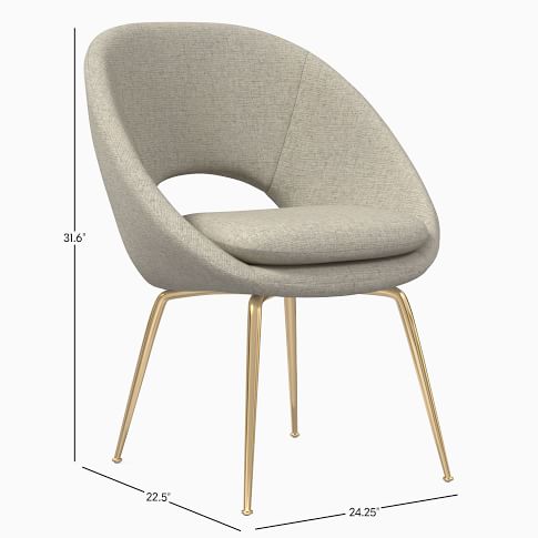 Orb Upholstered Dining Chair | West Elm