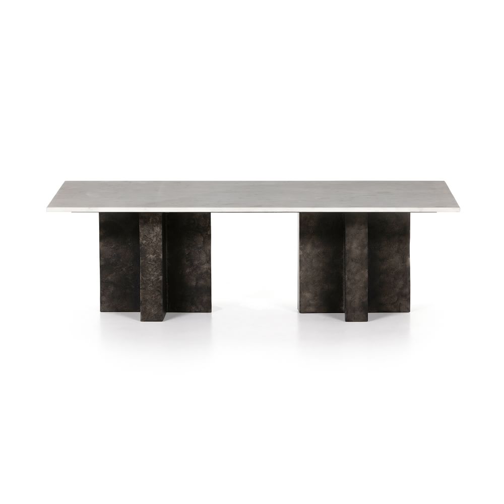 Aluminum Cross Base Coffee Table | West Elm