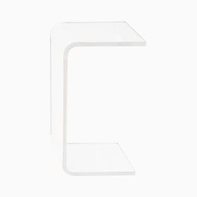 Acrylic C-Shaped Side Table (14") | West Elm