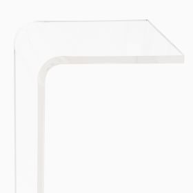 Acrylic C-Shaped Side Table (14") | West Elm