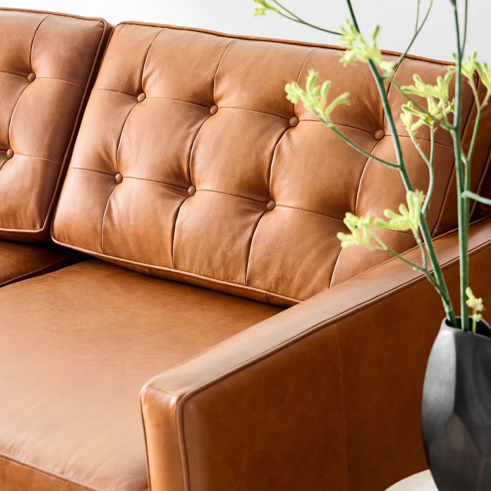 Drake Leather Sofa (76"–91") | West Elm