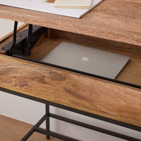Industrial Adjustable Height Desk | West Elm