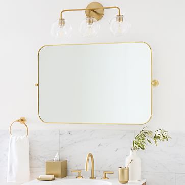 Metal Frame Pivot Mirror - Landscape | West Elm
