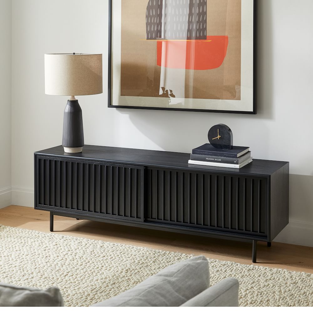 Slatted Media Console (67") | West Elm