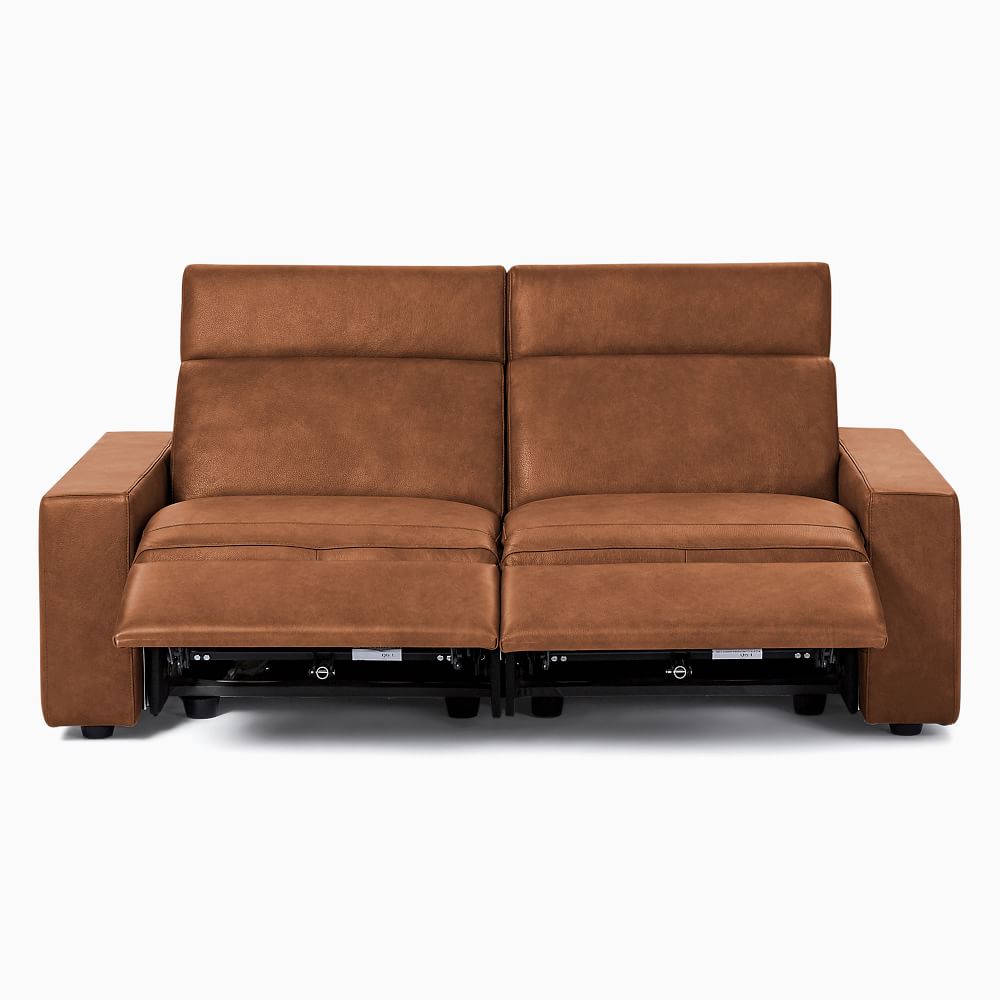 Enzo Leather Reclining Sofa (77"–93") | West Elm