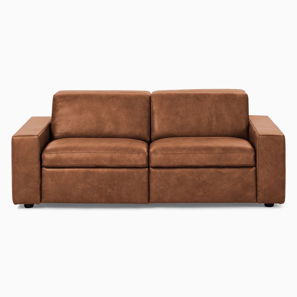 Enzo Leather Reclining Sofa (77"–93") | West Elm