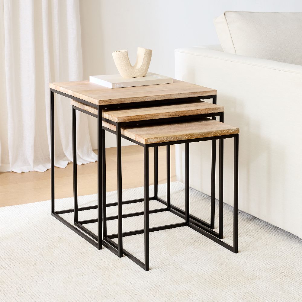 Streamline Nesting Side Tables (15"–20") - Set of 3 | West Elm