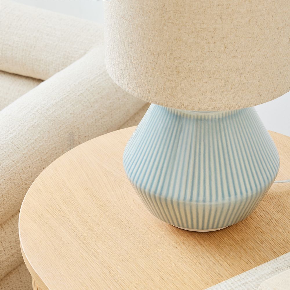 Roar & Rabbit™ Ripple Ceramic Table Lamp (17") | West Elm