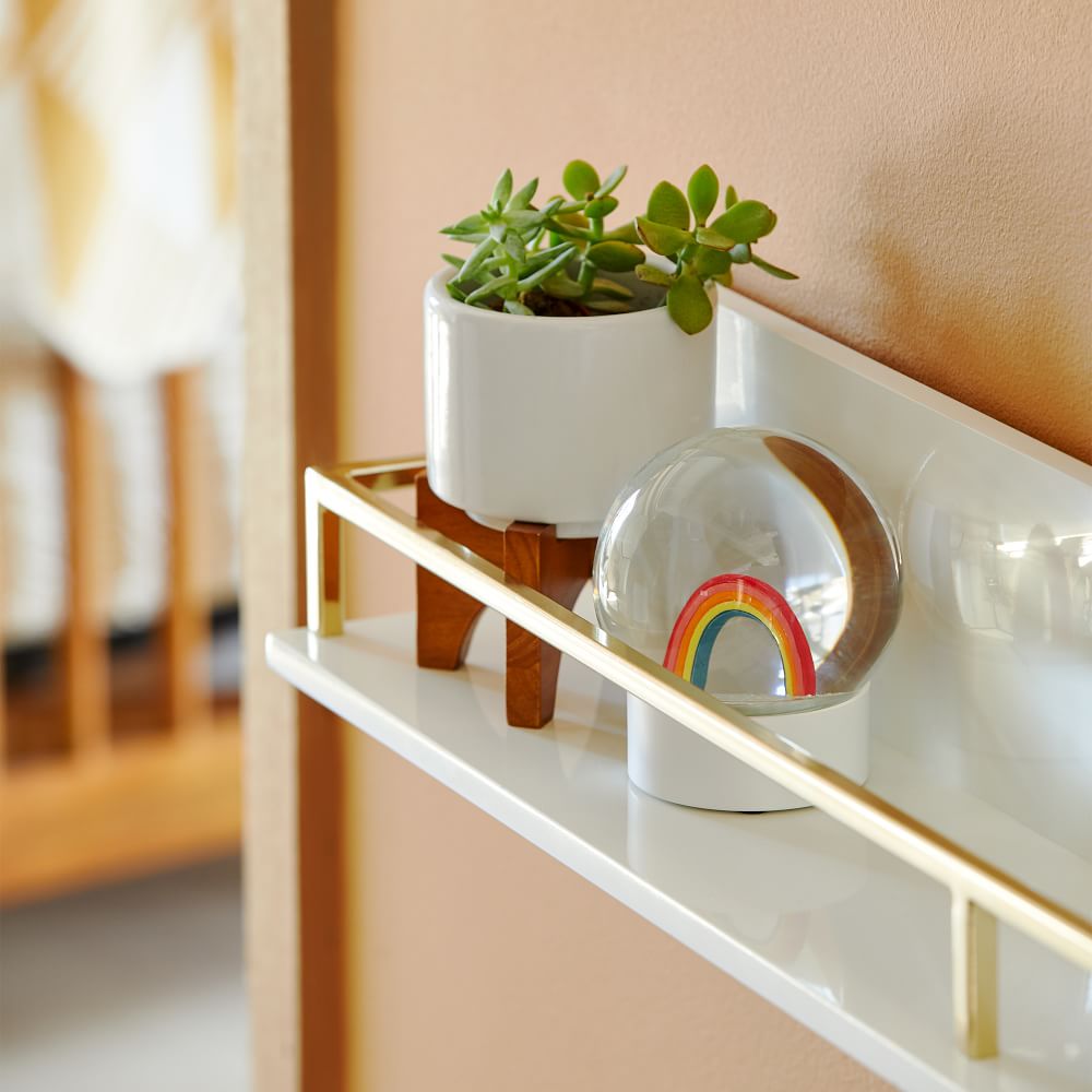 Gold Polished Shelves | West Elm