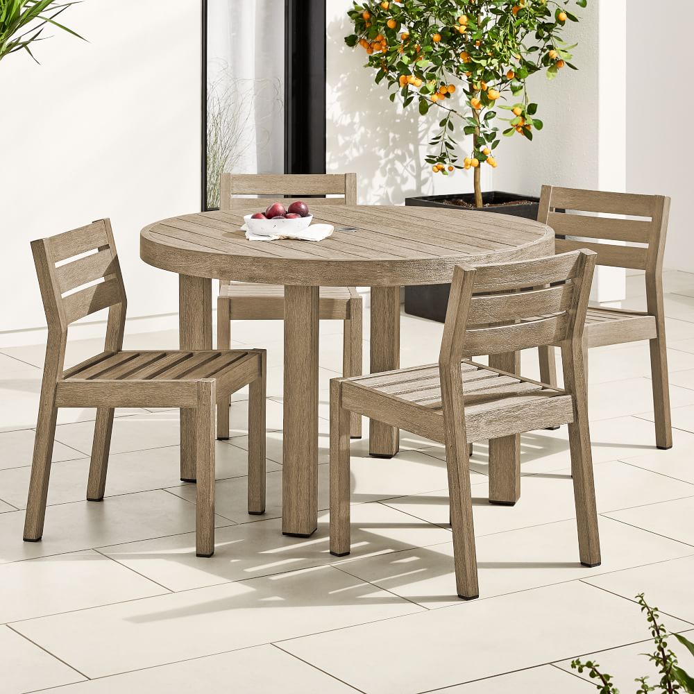 Portside Outdoor Round Dining Table (48"–60") | West Elm