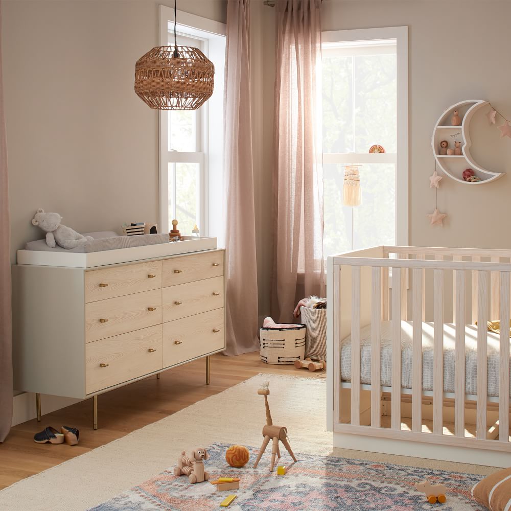 Organic Bomu Crib Fitted Sheet | West Elm