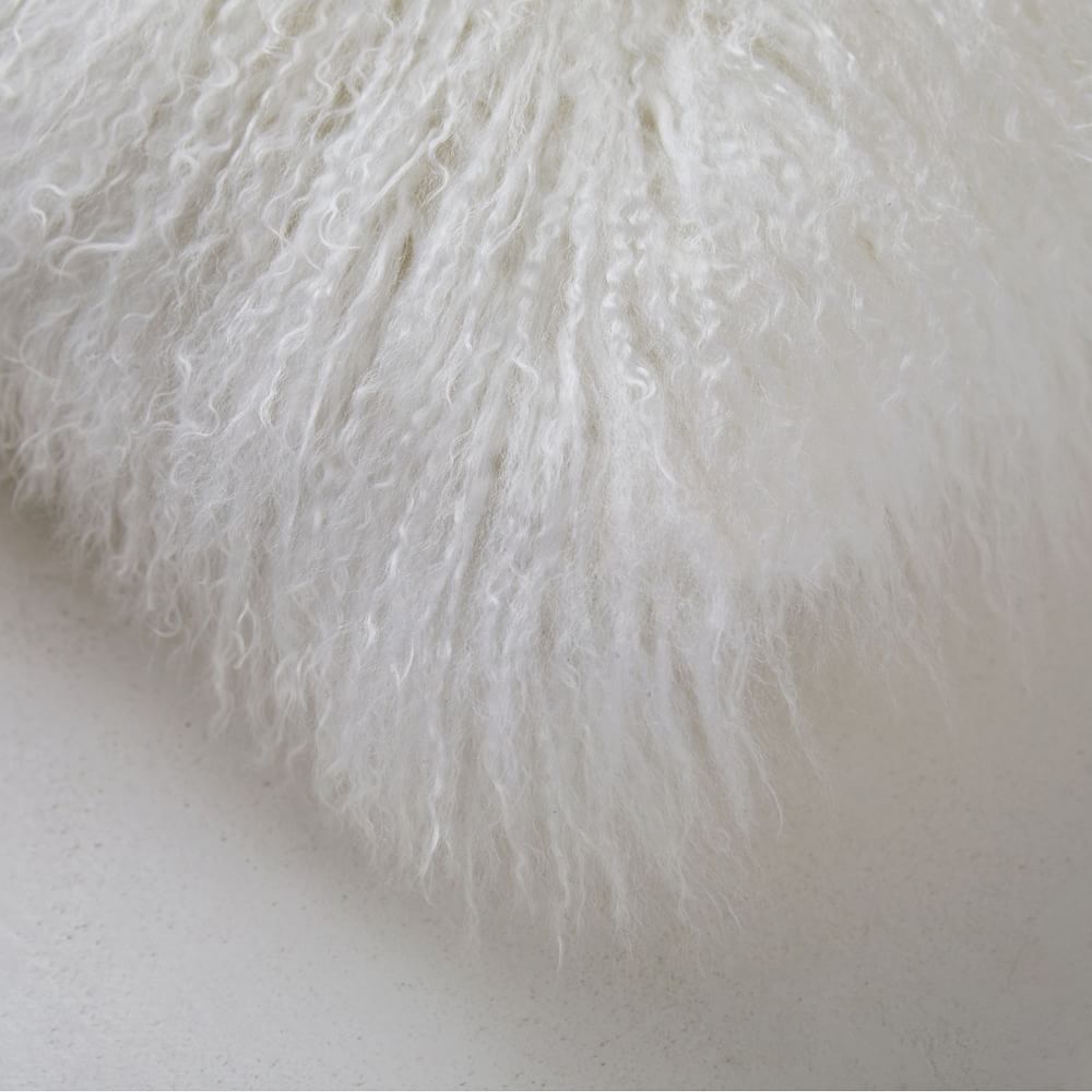 Mongolian Lamb Pillow Cover | West Elm