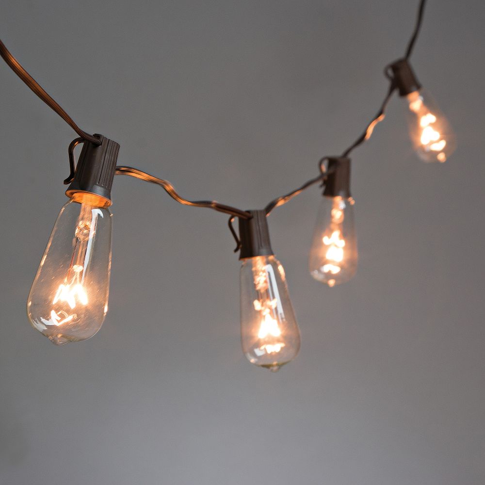 Edison String Lights - Brown | West Elm