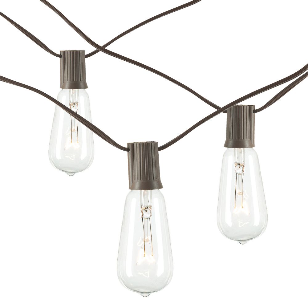Edison String Lights - Brown | West Elm