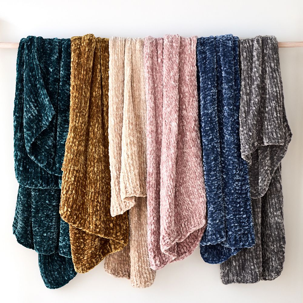 Chunky Luxury Chenille Throw | West Elm