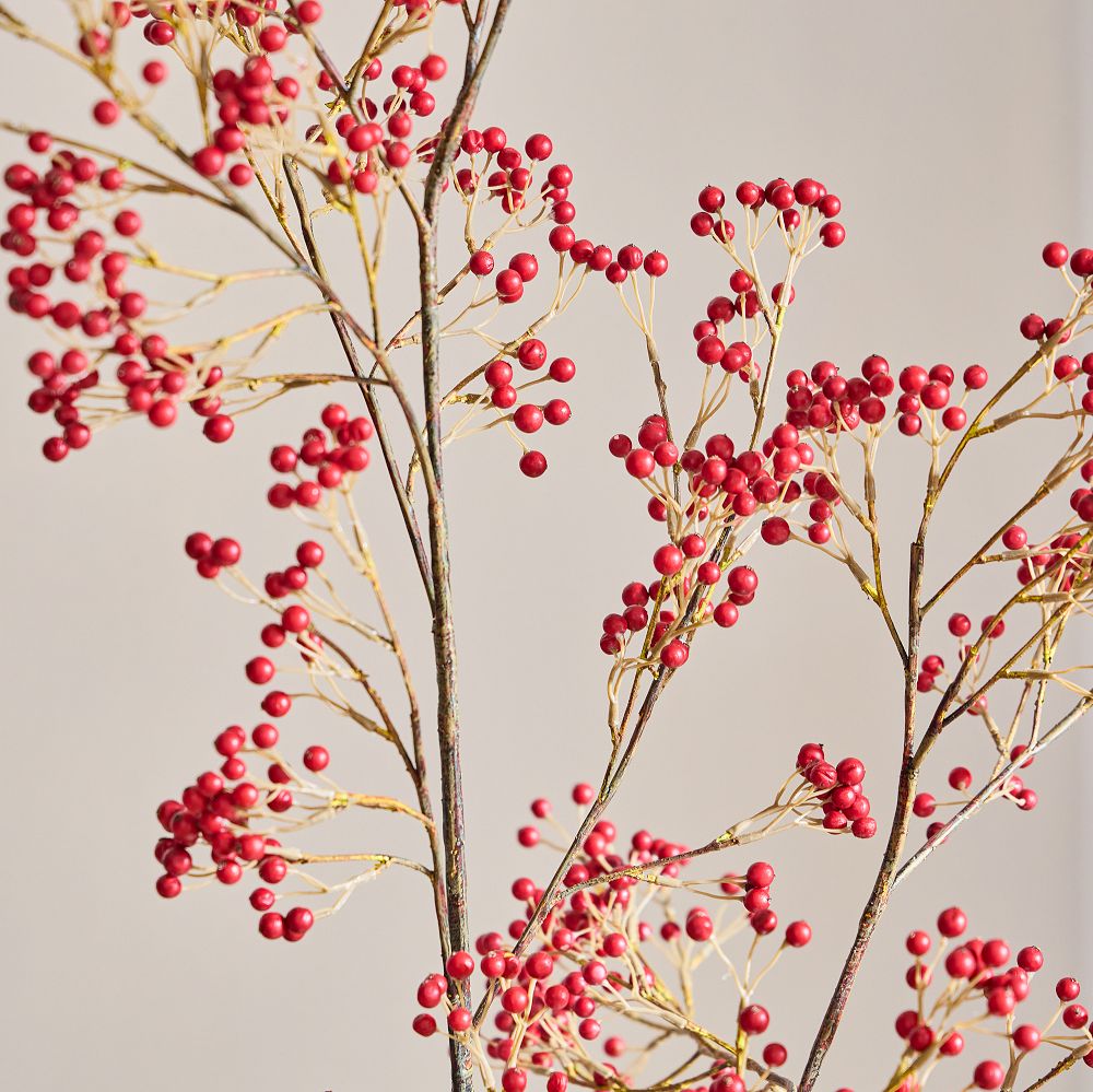 Faux Red Berry Branch | West Elm