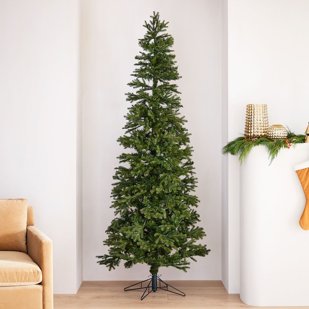 Narrow Pine Green Christmas Tree | West Elm