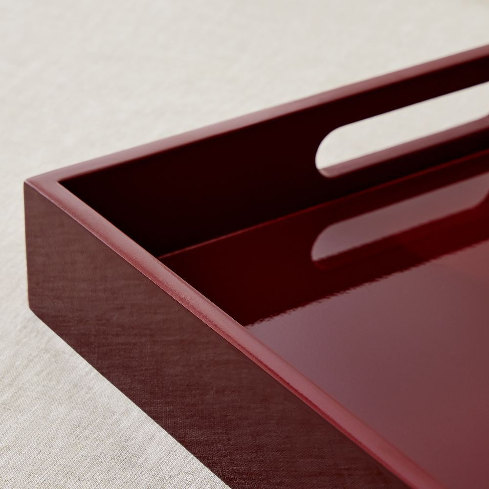 Lacquer Wood Trays - Small Rectangle | West Elm