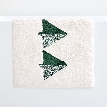 Modern Trees Tufted Bath Mat | West Elm