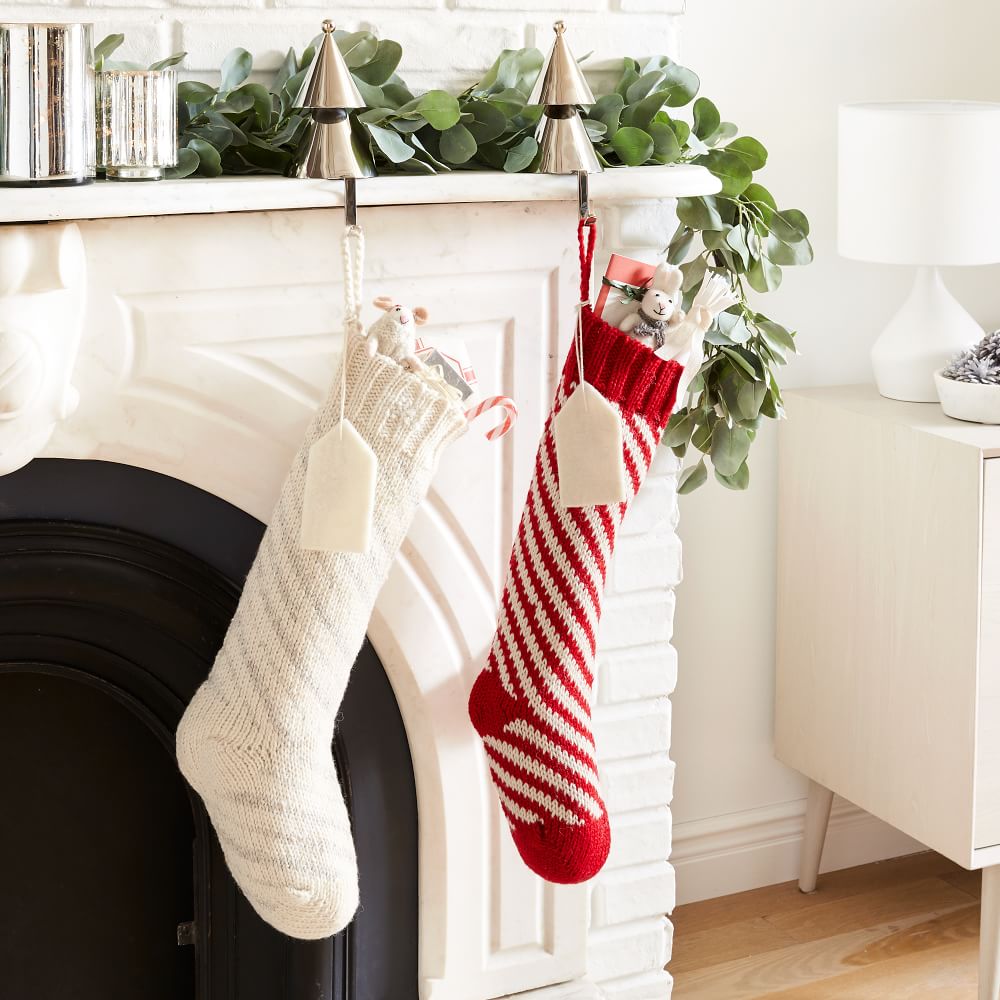 Candy Cane Striped Christmas Stocking | West Elm