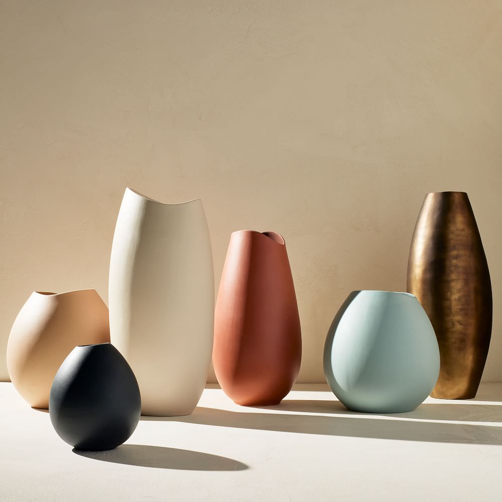 Organic Metal Vases | West Elm