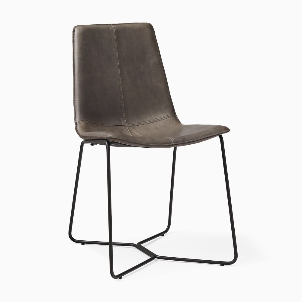 Slope Leather Dining Chair
