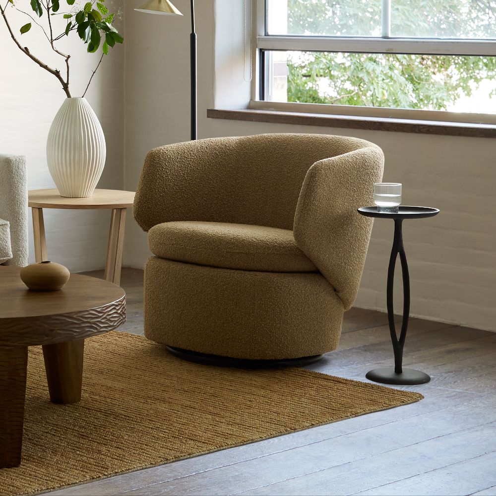 Crescent Swivel Chair | West Elm