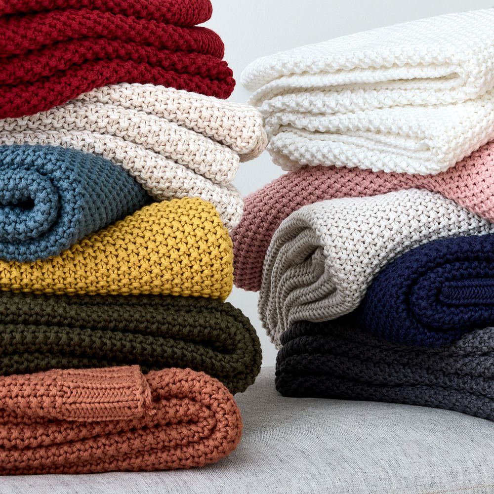 Cotton Knit Throws | West Elm