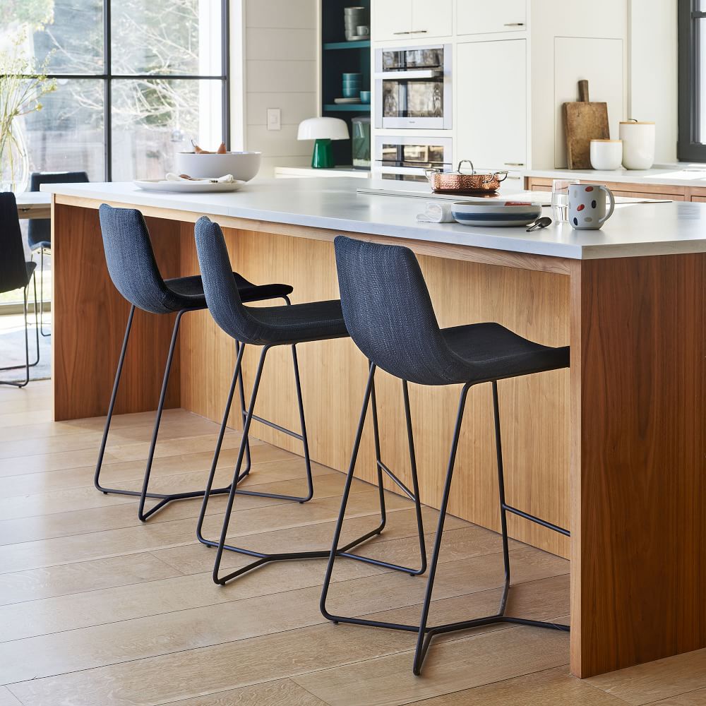 Slope Upholstered Bar & Counter Stools | West Elm