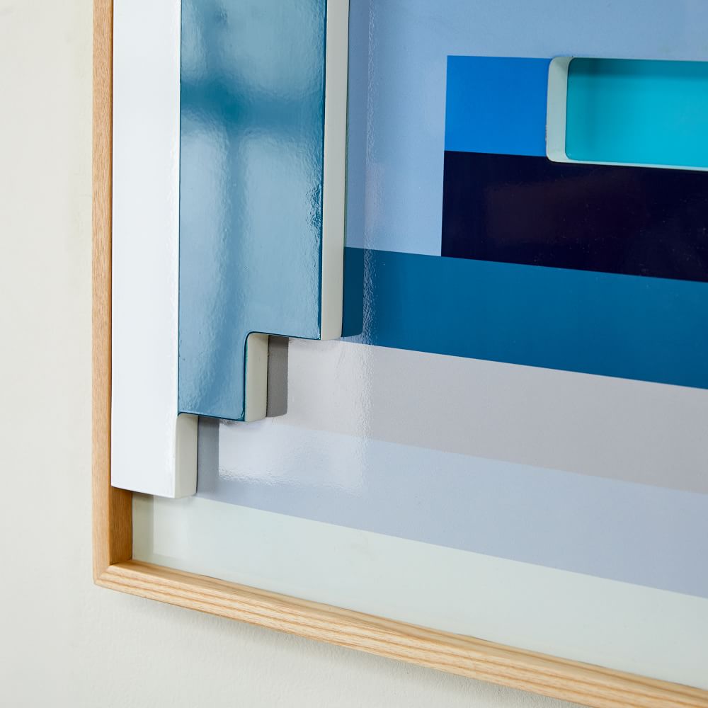 Colourblock Lacquer Square Dimensional Wall Art by Margo Selby | West Elm