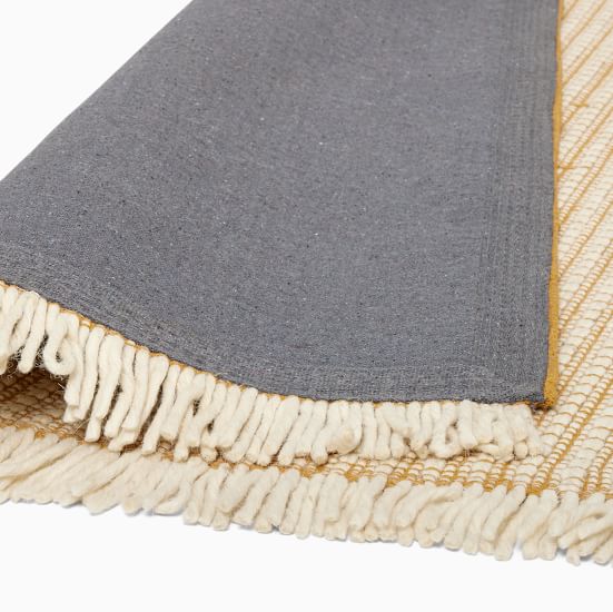 Mini Grid Fringe Rug | West Elm