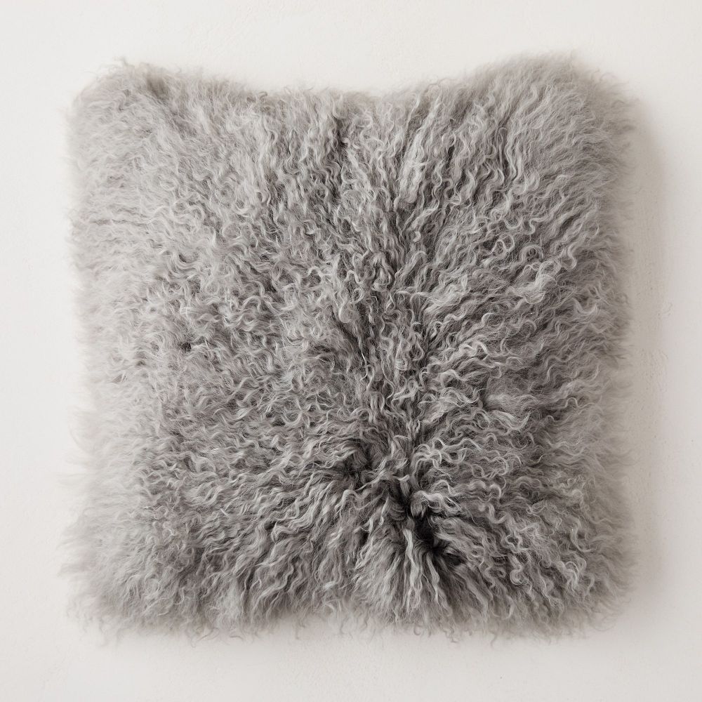 Mongolian Lamb Pillow Cover | West Elm