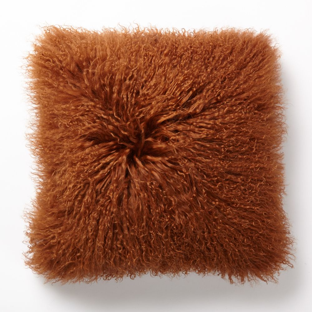 Mongolian Lamb Pillow Cover | West Elm