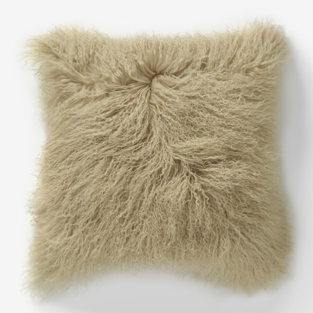 Mongolian Lamb Pillow Cover | West Elm