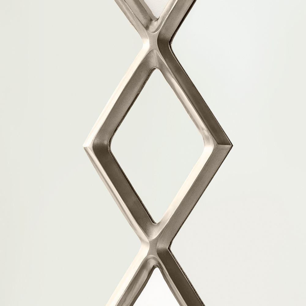 Overlapping Diamonds Metal Wall Mirror - 54"W x 36"H | West Elm