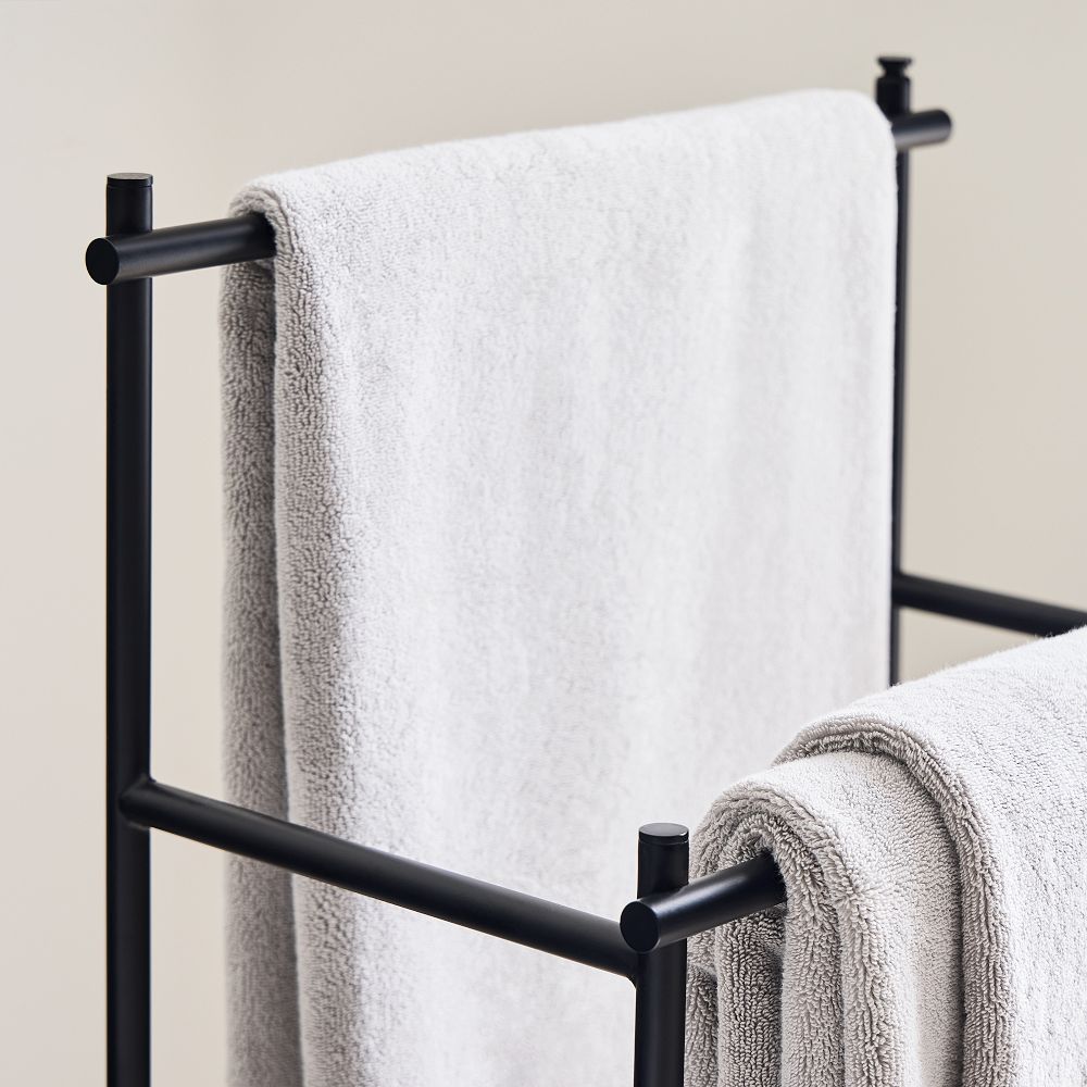 Modern Overhang Freestanding Towel Rack | West Elm