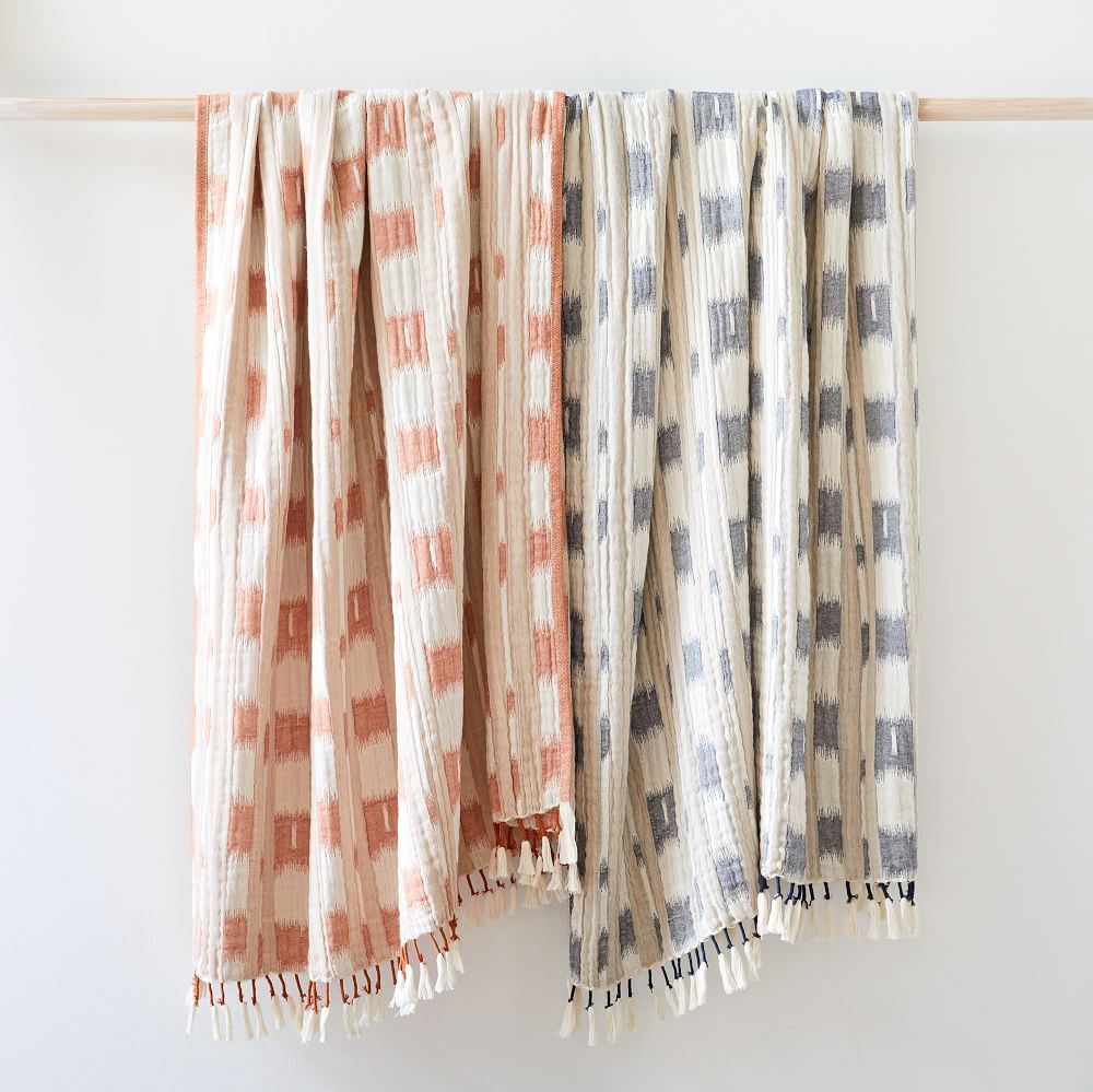 Ikat Stripe Throw | West Elm