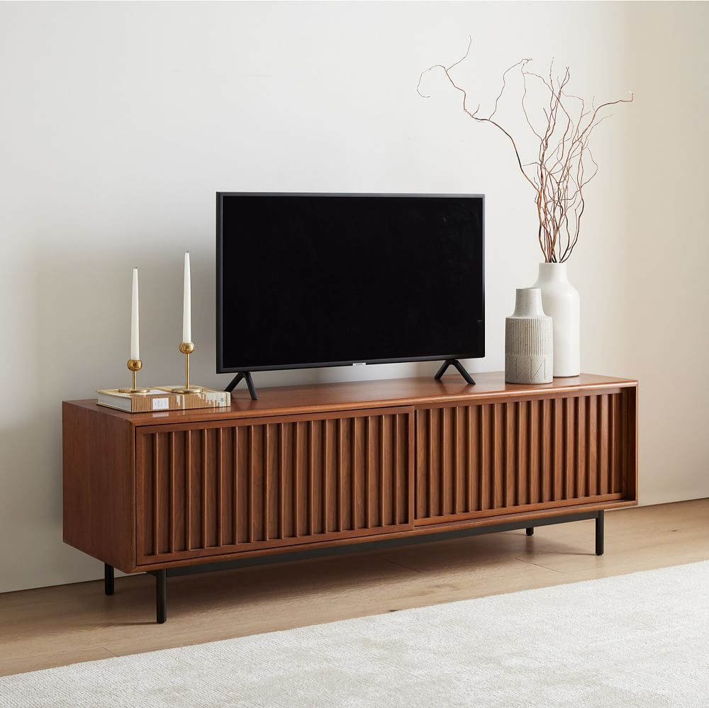 Slatted Media Console (67") | West Elm