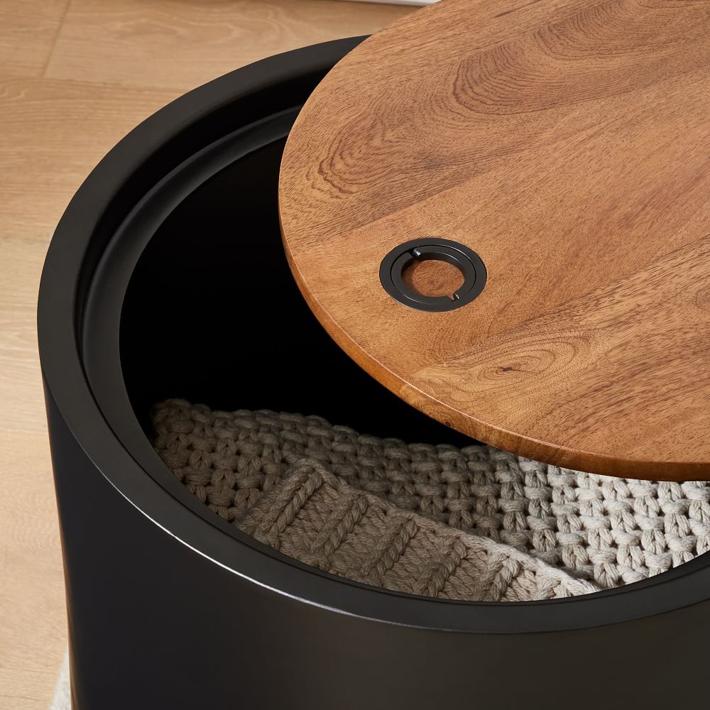 Drum Storage Side Table (20") | West Elm