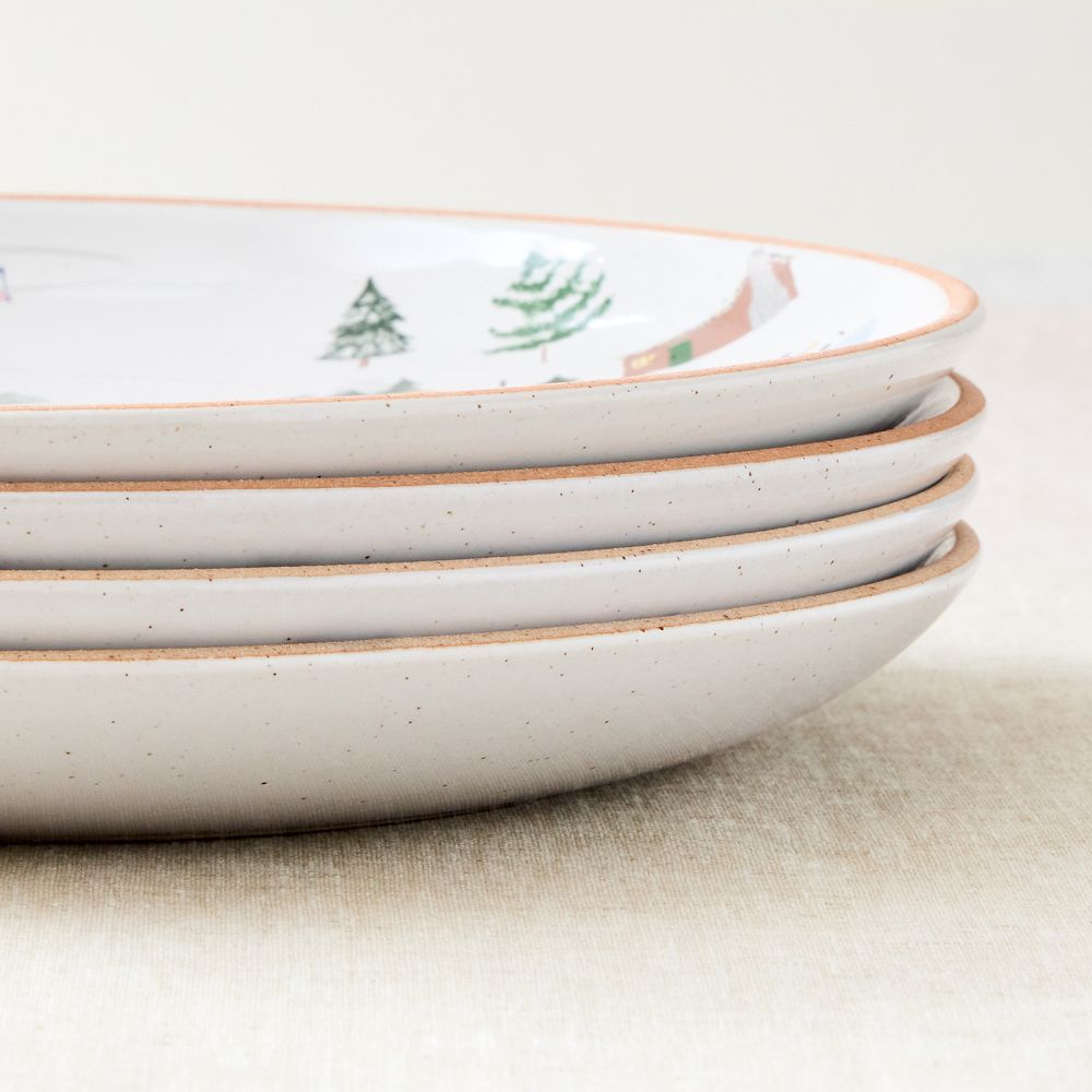 Holiday Skier Dinner Plate Sets | West Elm