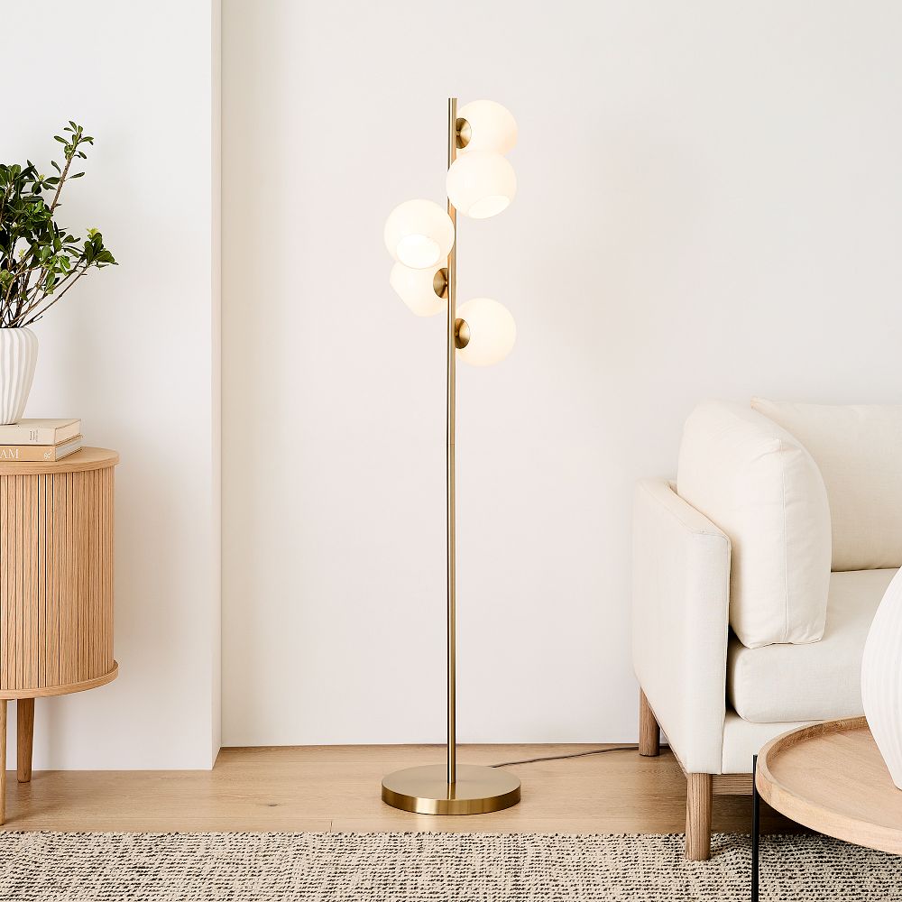 Staggered Glass 5-Light Floor Lamp (60") | West Elm
